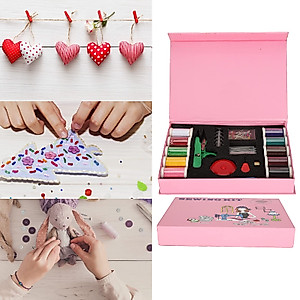 Sewing Kits, Needle Thread Scissor Ruler Bobbin Embroidery Machine Accessories Set - Complete Sewing Kit with Sewing Machine Accessories, Sewing Thread, Needles
