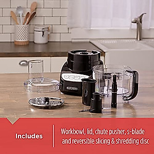 BLACK+DECKER Easy Assembly 8-Cup Food Processor