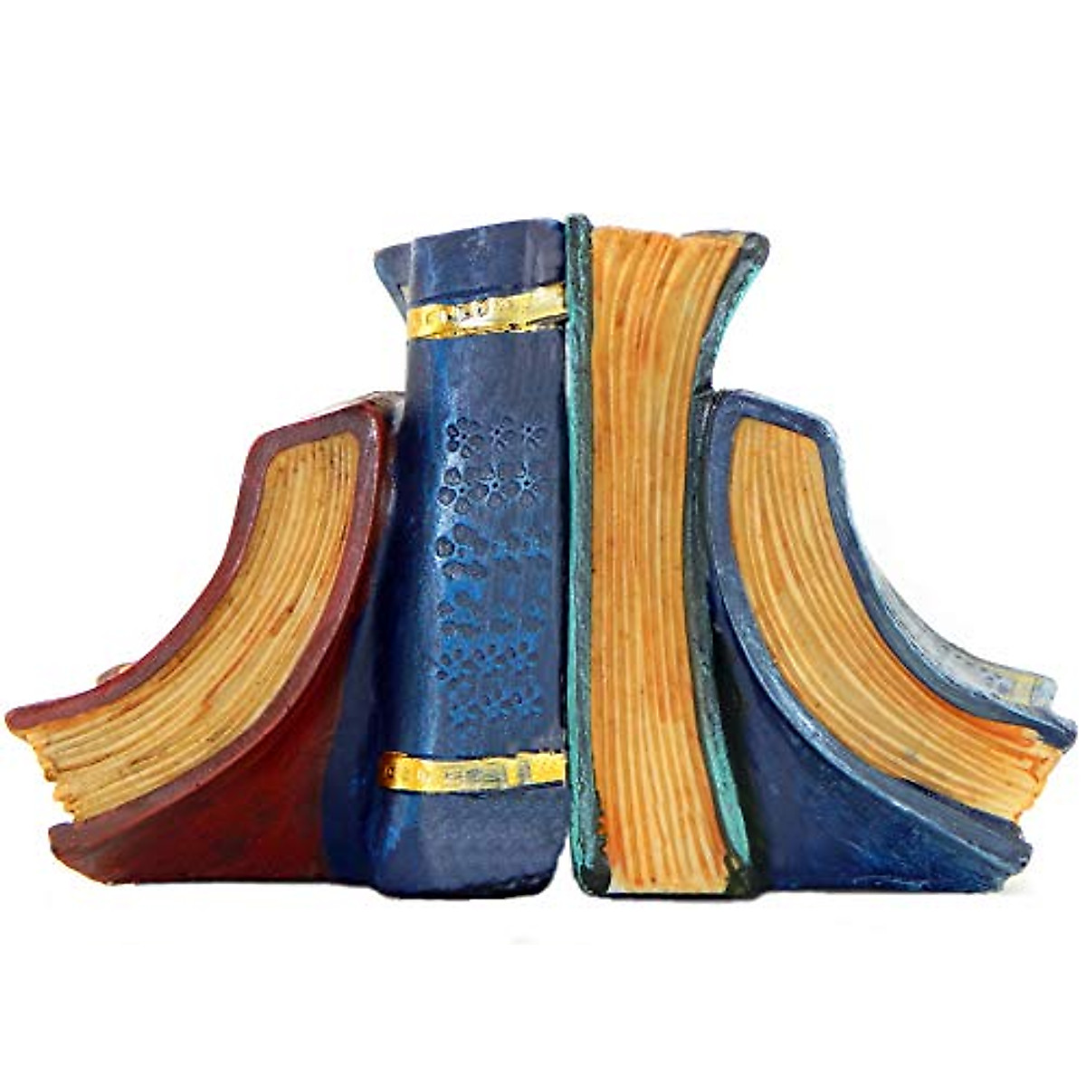 Bellaa 23354 Decorative Bookends Book Book Stopper Bookshelves Bookrack End Library Shelves Non Skid Bookshelf 6 inch