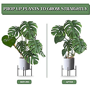 Joyhalo 12 Pack Plant Stakes for Outdoor Plants, 16 Inch Plant Support Stakes, Peony Supports for Outdoor Plants, Peony Cage with 15 Pcs Plant Labels, Flower Stakes Peonies Support Cages for Plants