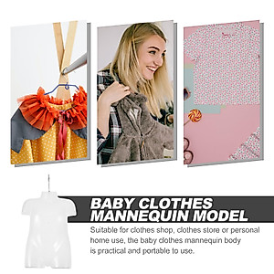 Mannequin Torso, Dress Form Hollow for Hanging, Use at Craft Shows, Photos or Display, White