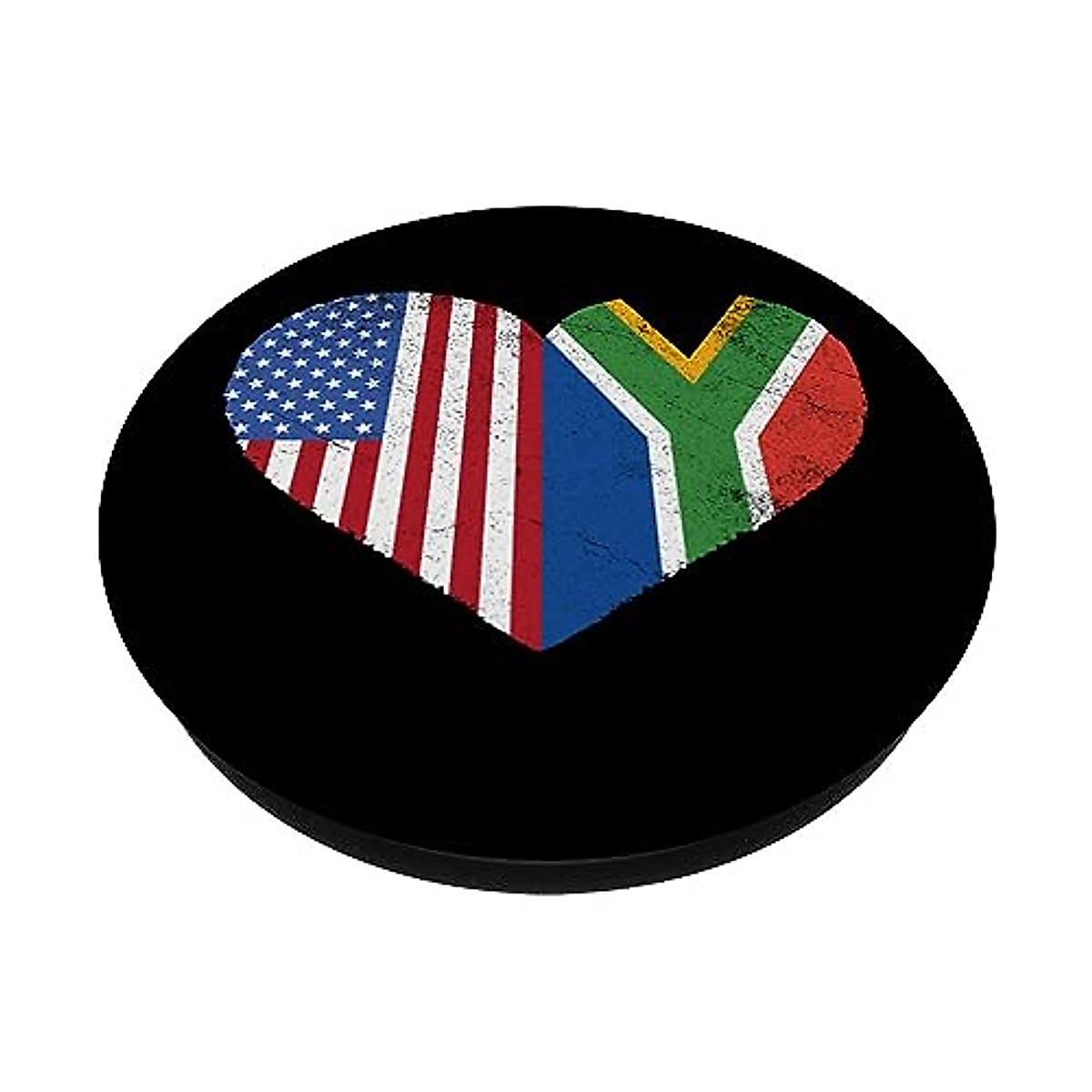 South African American Flag Heart South Africa USA PopSockets Standard PopGrip