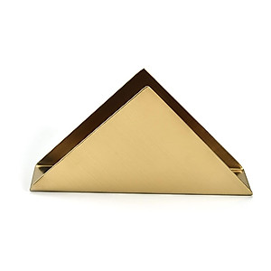 Modern Matte Gold Napkin Holder for Dining Table, Kitchen Countertop, Paper Organizer, Decorative Stainless Steel Cocktails, Organizer & Dispenser Gift