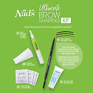 Nad's Eyebrow Shaping Kit, 18 Piece Set