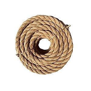 ATERET Twisted ProManila - UnManila Rope I 1 inch x 50 feet I 3 Strand Synthetic Polypropylene Rope I Multipurpose, Lightweight, Weather-Resistant Cord for Decor, Landscaping & DIY Projects