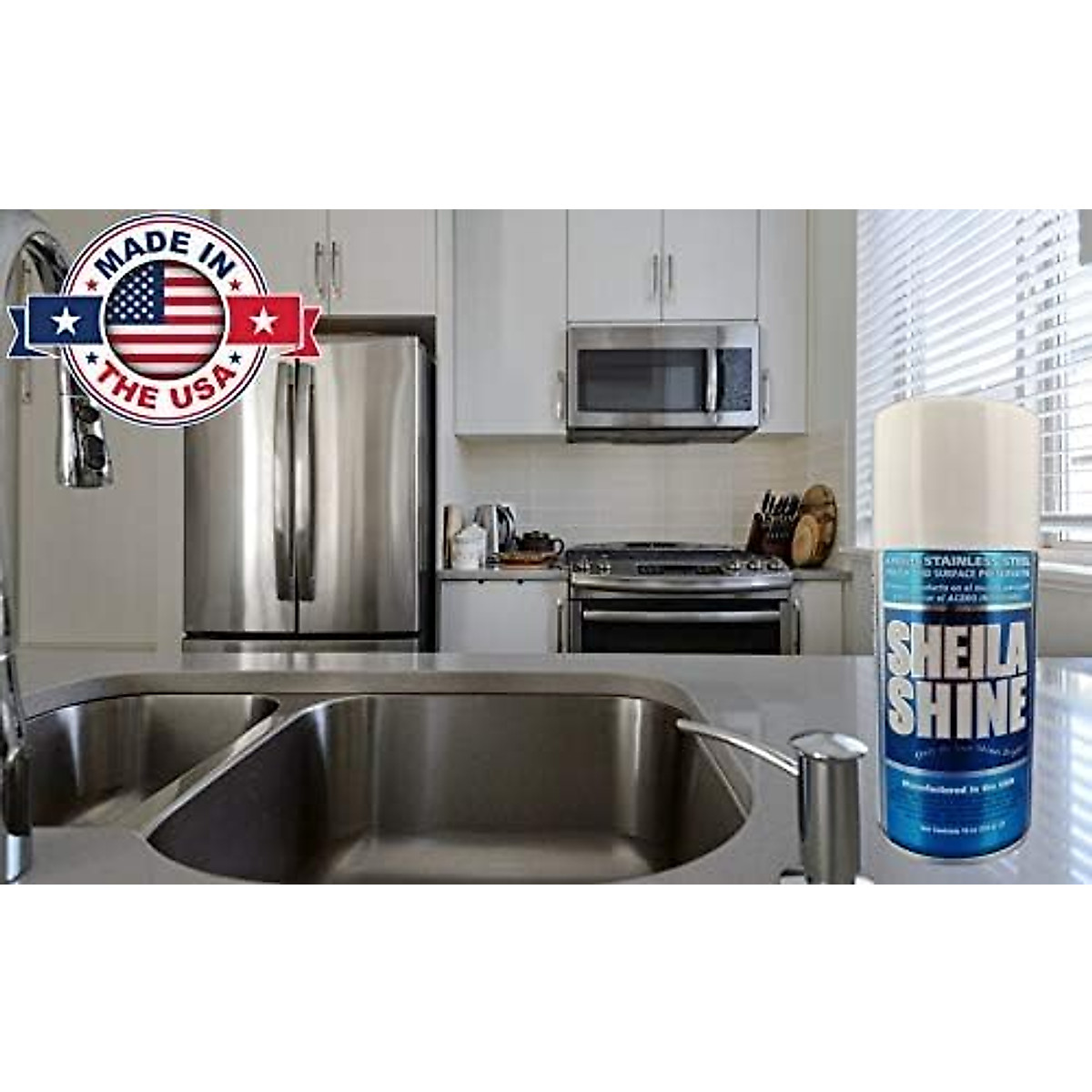 Sheila Shine 10 oz Aerosol, Stainless Steel Cleaner and Polish, 10 oz.