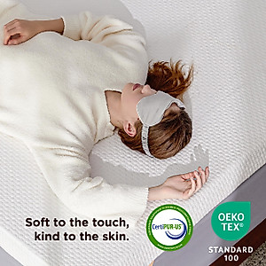 Bedsure Firm Mattress Topper Queen, 3 Inch Gel Memory Foam Mattress Topper for Pressure Relief, Extra Firm Mattress Topper, Pillow Top Mattress Topper with Removable Cover, Soft & Breathable