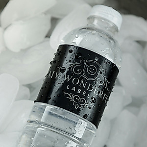 Up Up and Away Hot Air Balloon Water Bottle Labels Baby Shower