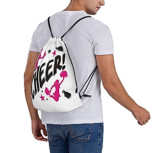 Skasueko Soccer Ball On Fire And Water With Lightening Around 3d Abstract Pattern Unisex Drawstring Gym String Bag Drawstring Backpack Waterproof Light Durable Sack Pack Sport Cinch Bag Gifts