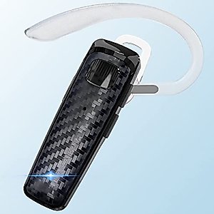 Bluetooth Headset,CVC8.0 Bluetooth Earpiece,16Hrs Talk Time Wireless Handsfree Headset Noise Cancelling Single Ear Bluetooth Headsets for Office/Workout/Driving,Compatible with iPhone ＆ Android-bk