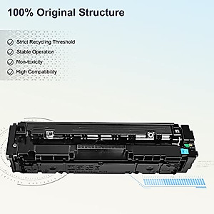 TESEN 201X CF400X (with New Chips) Remanufactured Toner Cartridge Replacement for HP 201X CF400X for HP Color Pro M252n M252dw MFP M277n M277dw M277c6 M274n (Black, 4PK) Green Series