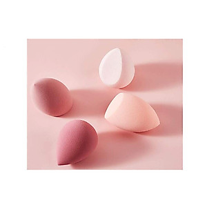 Sinen 4 Pcs Dry and Wet Use Makeup Sponge Set Blender Beauty Foundation Blending Sponge for Liquid, Cream, and Powder with Egg Holder Box