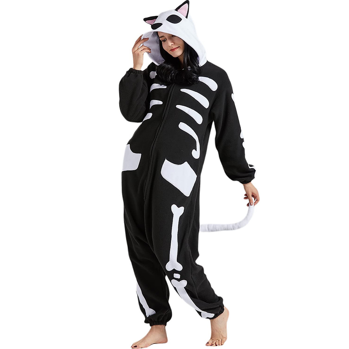 SAMGU Adult Onesie Halloween Christmas Animal Cosplay Costume One Piece Pajamas for Men Women X-Large