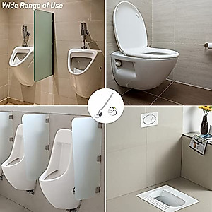 JIANYI Toilet Bowl Brush, Compact Handle Bathroom Brush, Curved Design Angled Cleaner Scrubber with Strong Bristles for Deep Cleaning