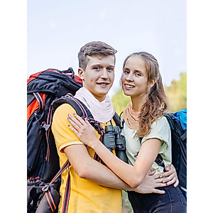 2 Pieces Unisex Sun Protective Face Bandana Women UV Protection Face Scarf for Summer Outdoor Activities (White, Skin Color)