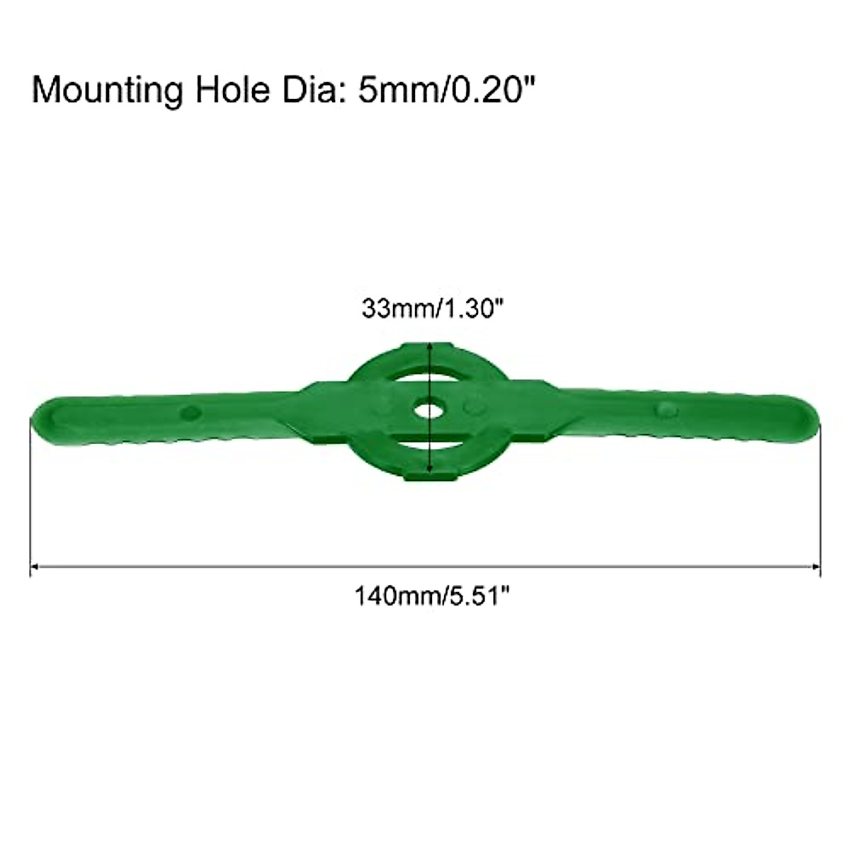uxcell String Trimmer Head Blades Replace, 20Pcs Plastic Cutter Blades Replacement Lawn Mower Weed Blades Accessories for Cordless Grass Trimmer, Green