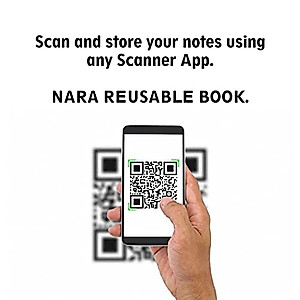 Nara Smart ReUsable Notebook | Tree-free Notebook with 1 Pilot Frixion pen and 1 Microfiber cloth included (A5, Coral Pink)