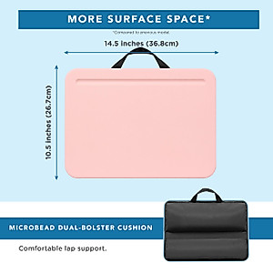 LapGear Compact Lap Desk - Rose Quartz - Fits Up to 13.3 Inch Laptops - Style No. 43104