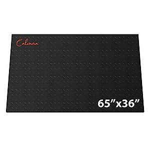 Calvana 65”x36” Multipurpose Fire-Resistant Mat - Large Composite Vinyl Grill Splatter Mat, Gym Equipment Mat, or Garage Floor Oil Mat - Protect all Surfaces from Grease and Oil - Very Easy to Clean