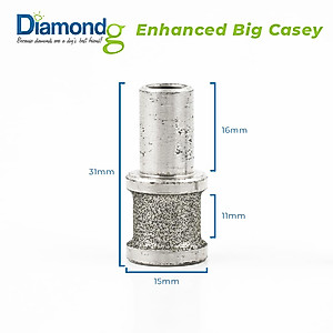 Diamondg - Professional Diamond Nail Rotary Nail Grinder Bit Dogs - Painless Nail Trimmer Bits Won't Pull Hair or Get Hot - Pack of 1 (Large)