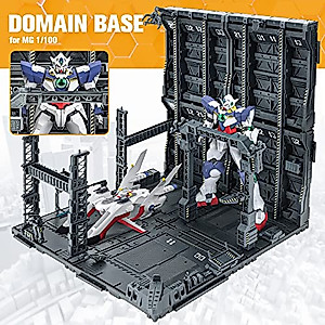 DIY Mechanical Chain Action Base Machine Nest kits for MG 1/100 Gundam Model W/Decals Set of 4