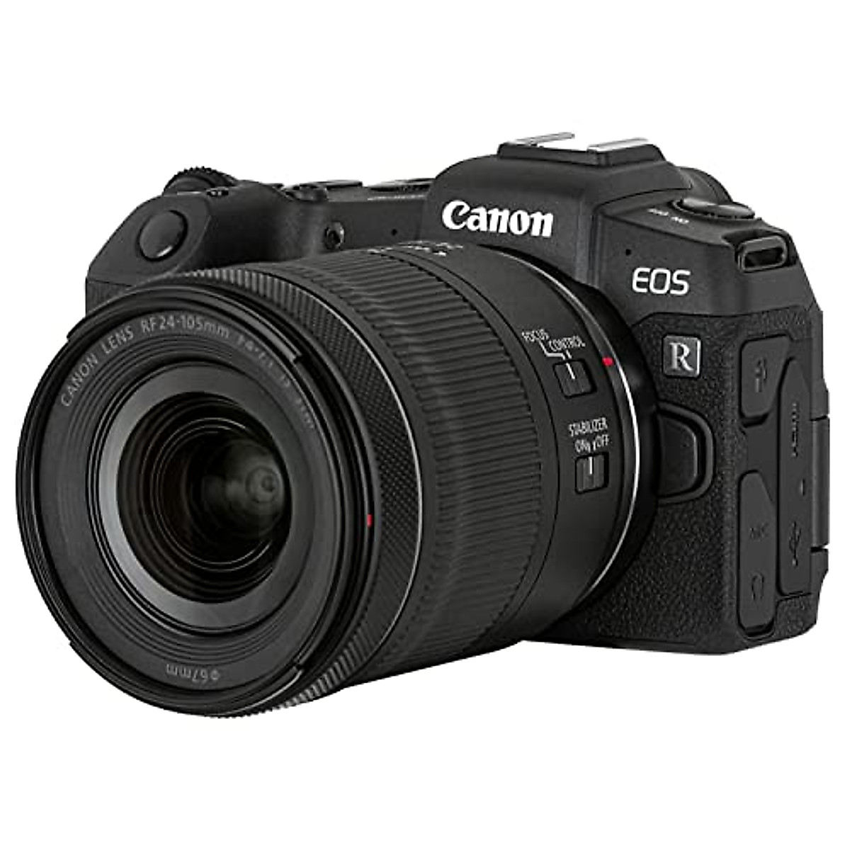 Camera Bundle for Canon EOS RP Mirrorless Camera with RF 24-105mm f/4-7.1 is STM Lens + EF 75-300mm f/4-5.6 III + Shotgun Microphone and Video Kit Accessories (64GB, Flash, and More) (Renewed)