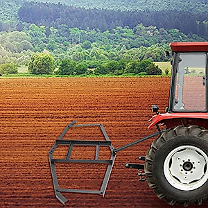 66" Tow Behind Drag Harrow Driveway Tractor Harrow Garden Lawn Tractors with 2 Adjustable Bars Heavy Duty Steel, Driveway Grader for ATV, UTV