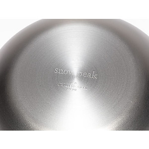 Snow Peak Tableware Bowl Small, TW-030, Stainless Steel, Lightweight for Camping Everyday Use, Made in Japan, Lifetime Product Guarantee,Medium