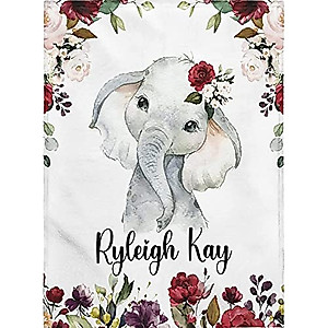 Personalized Baby Blanket, Baby Blanket for Girls, Custom Name Baby Blanket, Baby Girl Gifts (#1)