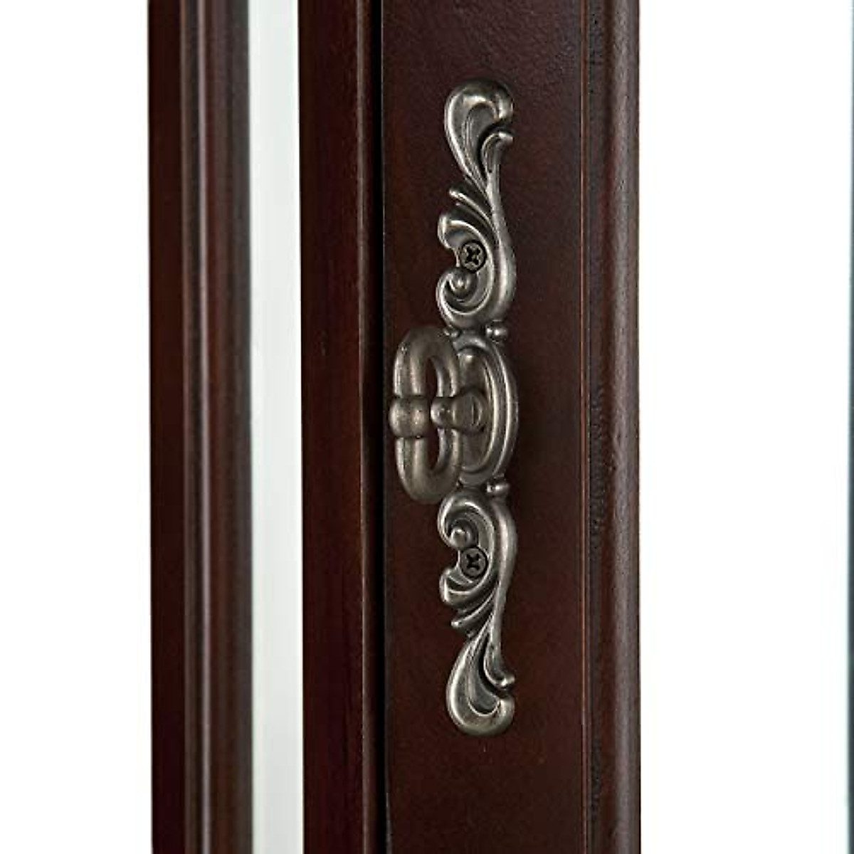 Home Decorators Collection Vitric Lighted Curio, 70" Hx21 Wx16 D, Mahogany