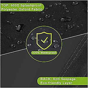 GARDRIT Upgraded Patio Furniture Covers, 100% Waterproof Rectangular Patio Table Cover, 90" L x 56" W x 27.5" H 600D Tear-Resistant Sofa, Table and Chair Outdoor Furniture Set Covers