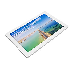 Digital Photo Frame, Electronic Photo Album 100-240V LCD Display 12.1 Inch 1280x800 Repeat Play Plug and Play White for Videos for Pictures (US Plug)