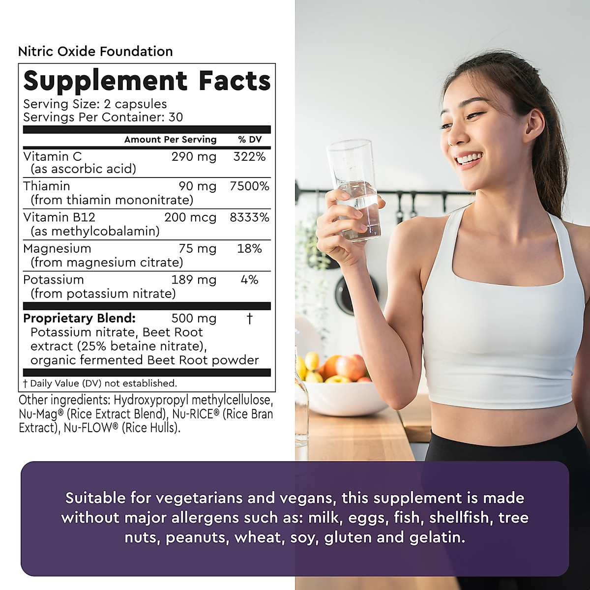 Berkeley Life Professional - Nitric Oxide Booster & Support Supplement with Organic Beetroot Powder - Helps Maintain Healthy Blood Pressure - Support Circulation & Cardiovascular Health - 60 Capsules