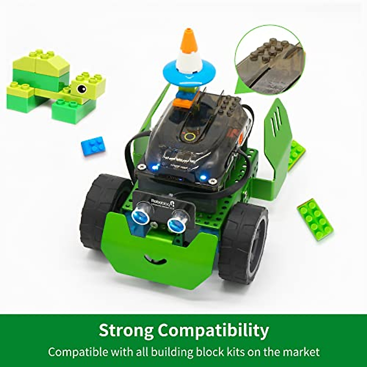 Robobloq Q-Scout STEM Projects for Kids Ages 8-12, Coding Robot, Learn Robotics, Electronics and Programming Based on Scratch, Arduino and Python, Learning & Education Toys, Gifts for Boys and Girls
