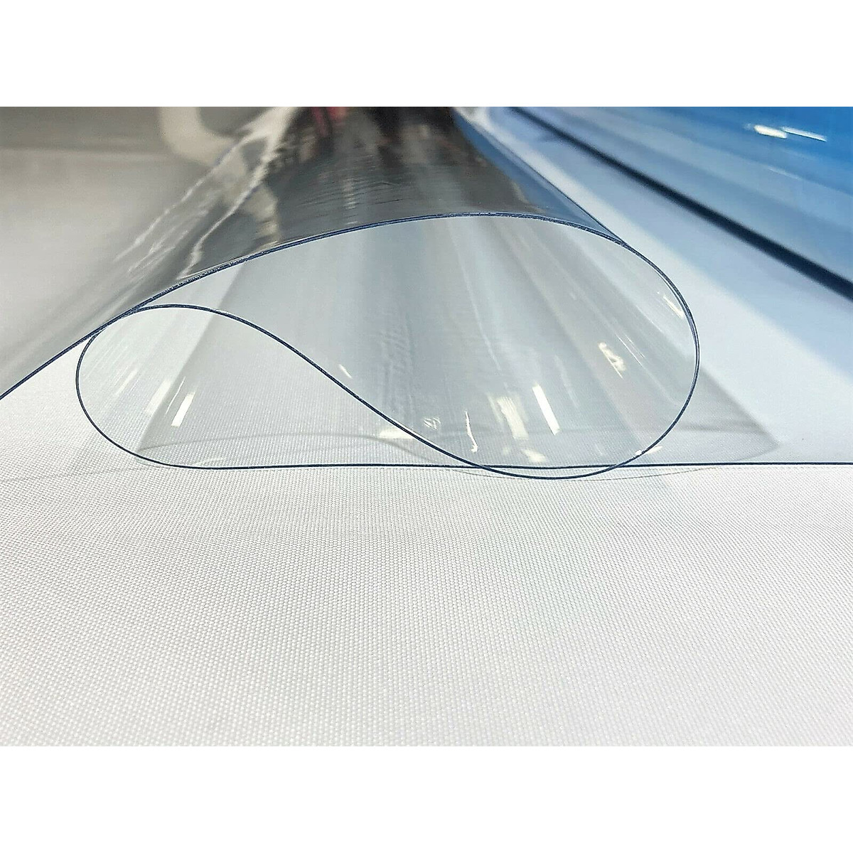 USA Fabric Store Clear Vinyl 30 Gauge Isinglass Double Polished Marine Boat by The Foot 54 Wide