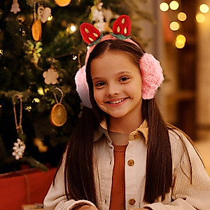 SOIMISS Women Girls Earmuff Plush Winter Warm Ear Muffs Chic Strawberry Ear Warmer