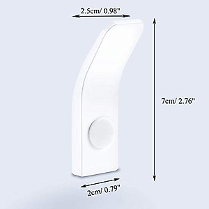 LJLink Hooks Space Aluminum Wall Hooks Handmade Towel Hangers Coat Rack Hat Rack Modern Bath Hooks Robe Hook for Home Bedroom Bathroom Kitchen Balcony Hotel Garage, Ceramic White , 5 Pack