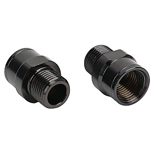 BuyWeek Bike Pedal Extender, Bicycle Pedal Extensions 16mm Lengthening Shaft Extended Pedal Spacer for Mountain Bikes Road Bikes and BMX (Black)