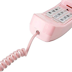 Phone Cord for Landline Phone – Trouble-Free, Handset Curly Handset Phone Cord – Easy to Use + Excellent Sound Quality – Phone Cords for Landline in Home or Office (25ft Long) Color: Ladies Pink