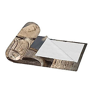 Elephant Blanket 40" x 50" African Wild Animal Family Exotic Super Soft Bedding Fleece Throw Blanket Luxury Bed Blanket Bedroom Living Room Warm Lightweight for Kids Adults