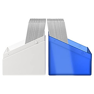 Ultimate Guard Boulder Synergy 100+, Deck Case for 100 Double-Sleeved TCG Cards, White/Blue, Secure & Durable Storage for Trading Card Games