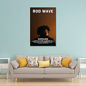 Rod Poster Wave Nostalgia Music Album Cover Canvas Art Poster And Wall Art Hanging Decor for Modern Family Corridor Posters 12x18inch(30x45cm)