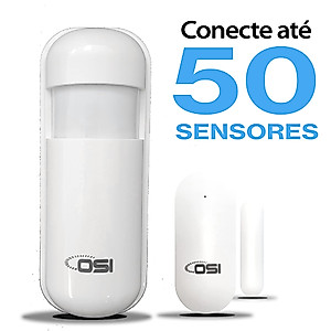 【OSI WIRELESS WIFI SMART HOME SECURITY MINI ALARM SYSTEM - 8 PIECE】DIY Home Wi-Fi Alarm Kit with Motion detector,Notifications with app,door/window sensor, siren,Compatible with Alexa,NO Monthly Fees