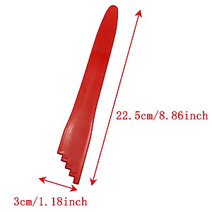 ZYAMY 2pcs Canning Bubble Popper Bubble Remover Bubble Measurer Canning Supplies 22.5x3cm for Canning Food, Red