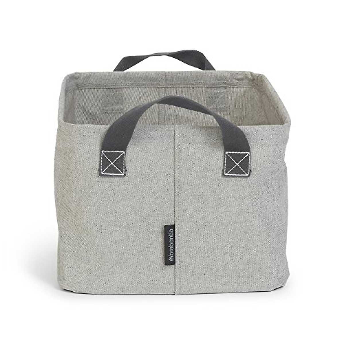 Brabantia - Foldable Laundry Basket - Compact Storage Box - Water Resistant Coating - Multi-Functional - Laundry Hamper - Bathroom - Collapsible - Grey - 9 Gal