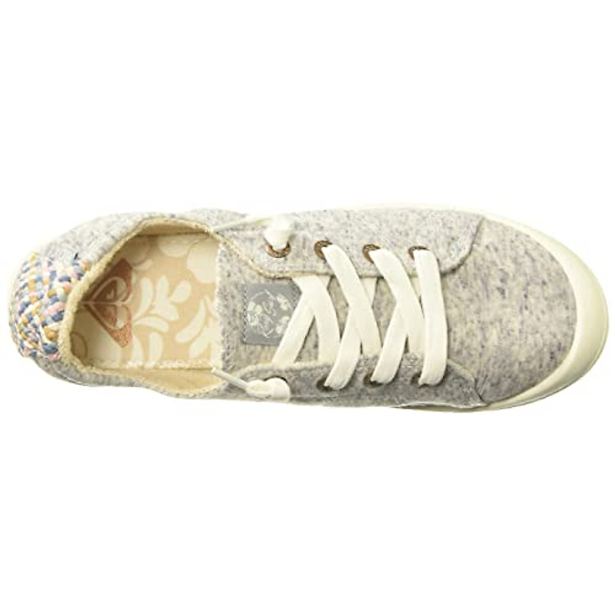 Roxy womens Rory Slip on Shoe Sneaker, Heather Grey, 9 US