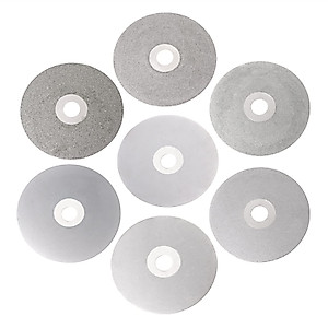 XENITE Grinding and Polishing Head 4" 100mm 80-2000# Diamond Coated Flat Lap Wheel Lapidary Polishing Grinding Disc Polishing