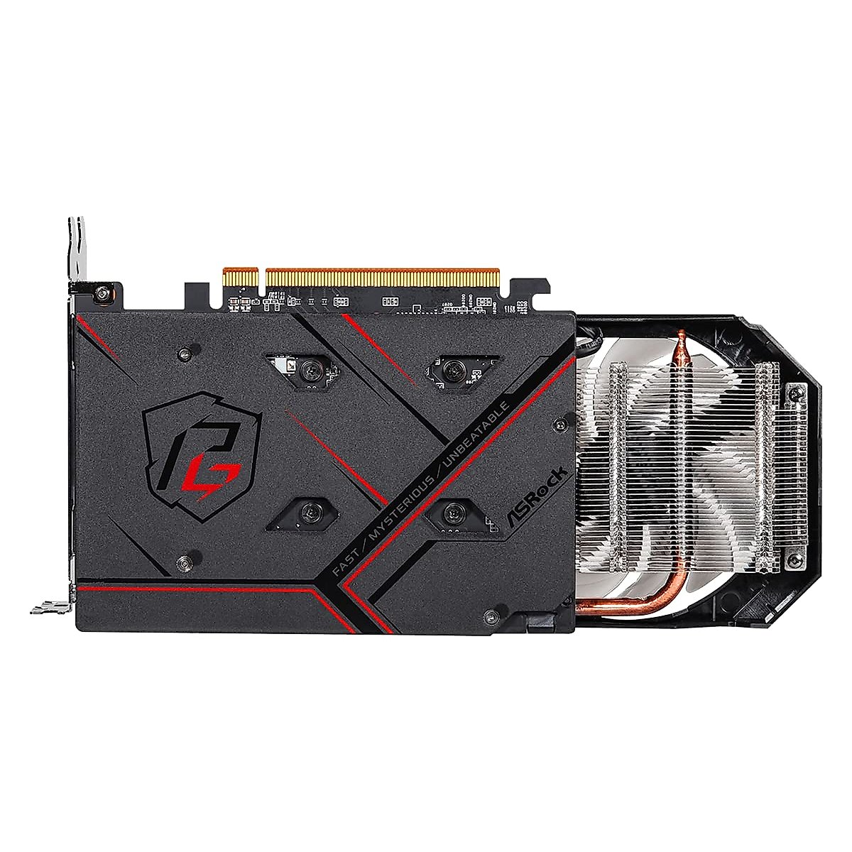ASRock AMD Radeon RX 6500 XT Phantom Gaming D 4GB OC GDDR6 0dB Silent Cooling 18 Gbps 64-bit 7680 x 4320 Graphics Card Dual Fan HDMI DisplayPort
