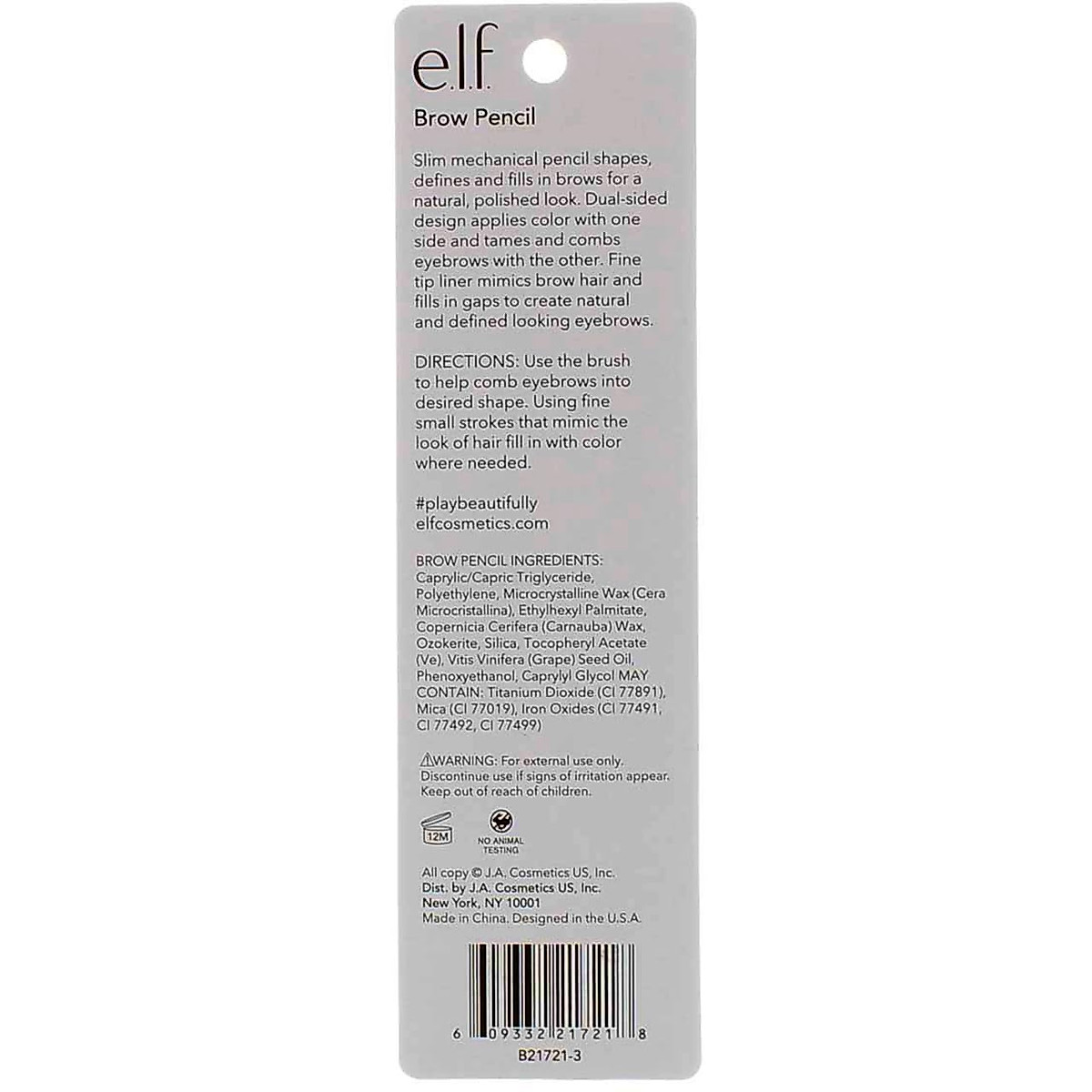 ELF 21721 $2 Instant Lift Brow Pencil Taupe 0.006oz
