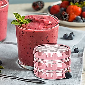 2.5" Large Grinder Pink and Silver